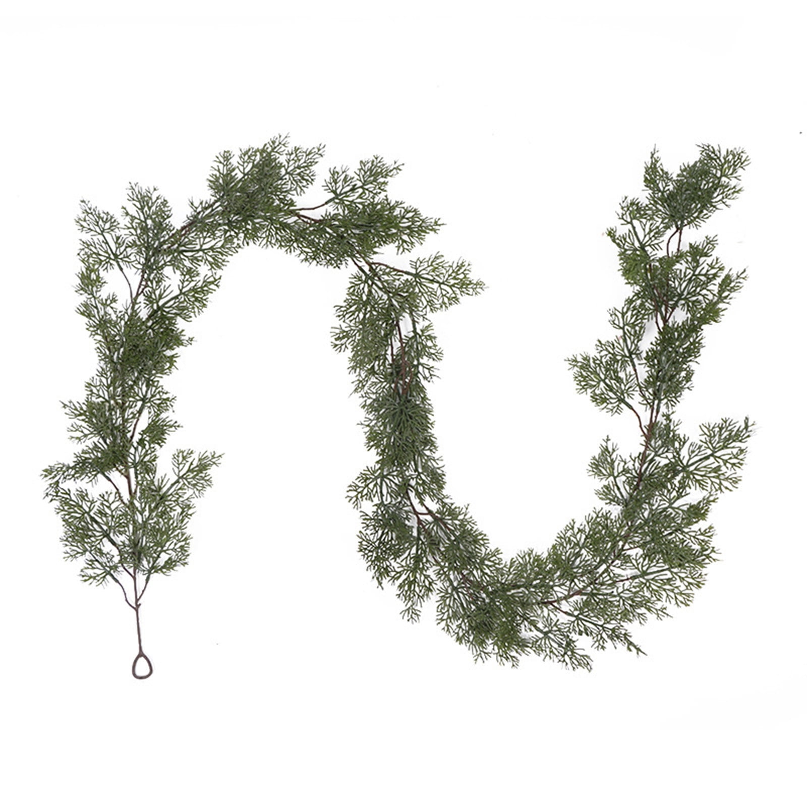 Outoloxit Christmas Decorations Simulation Green Needle Rattan 78.74in ...