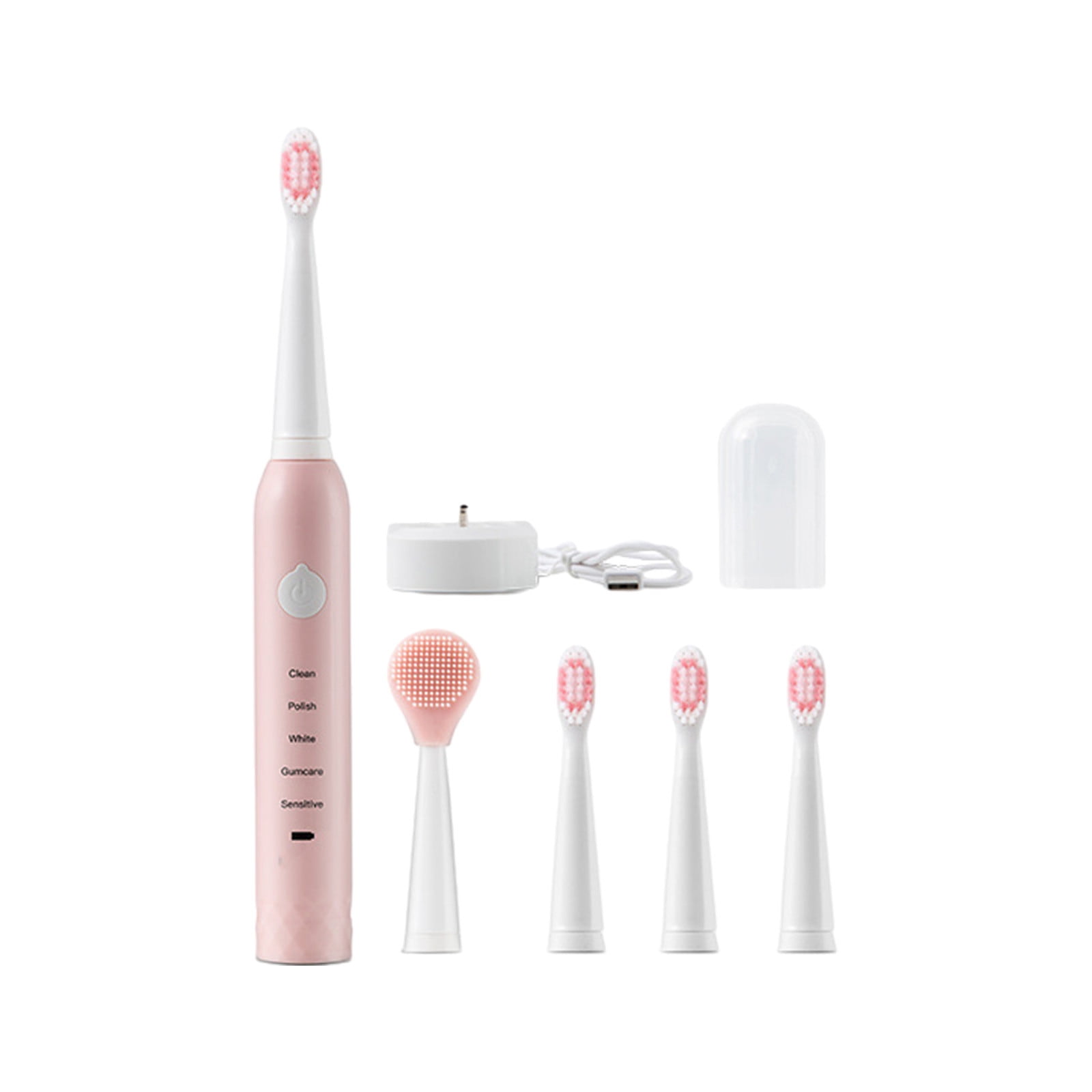 Outoloxit Electric Toothbrush, 3 Brush Heads+1Facial Cleansing Brush, 5 ...