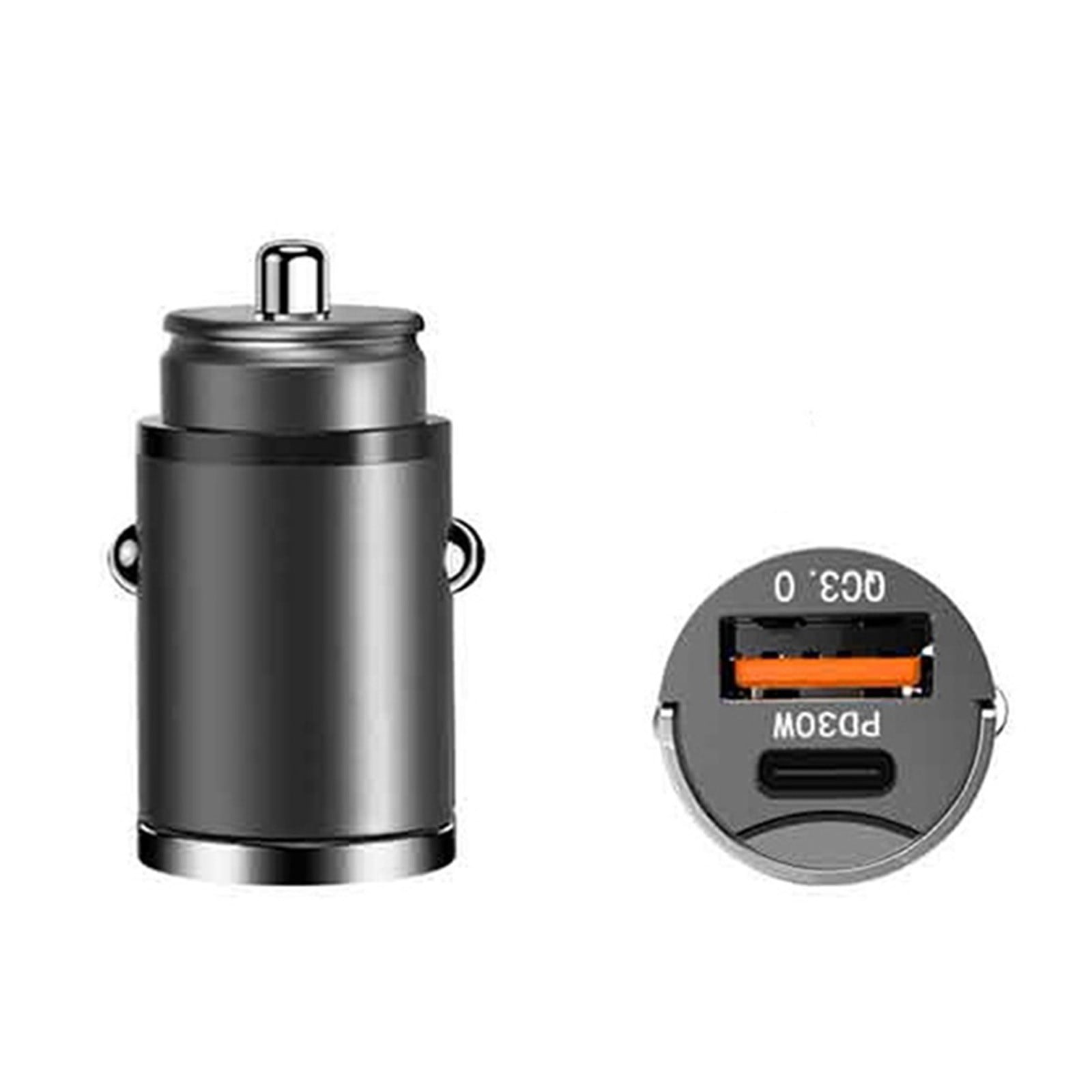 Outoloxit Flash Charging 15W Pull Ring Car Charger PD30W Aluminum Metal ...