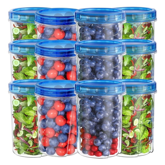 Outoloxit Food Storage Containers 50oz Airtight Leak Proof, Multi-Piece ...