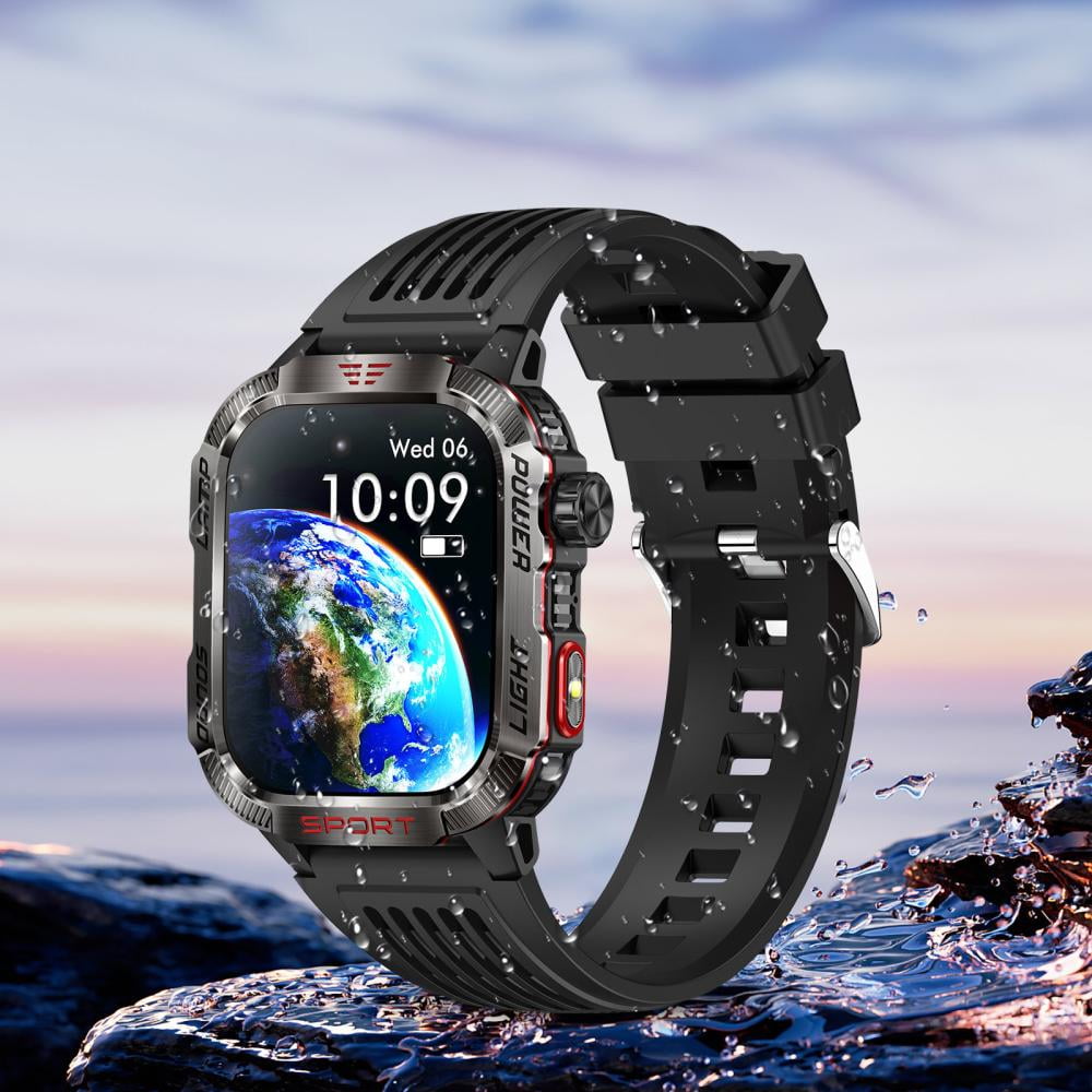 Outoloxit HT29 Smartwatch for Outdoor Sports with LED Flashlight ...