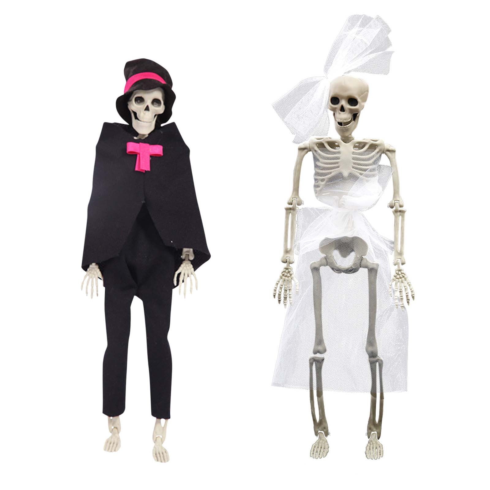Outoloxit Halloween Skeleton 2 Pcs Halloween Decorations Props Skeleton ...