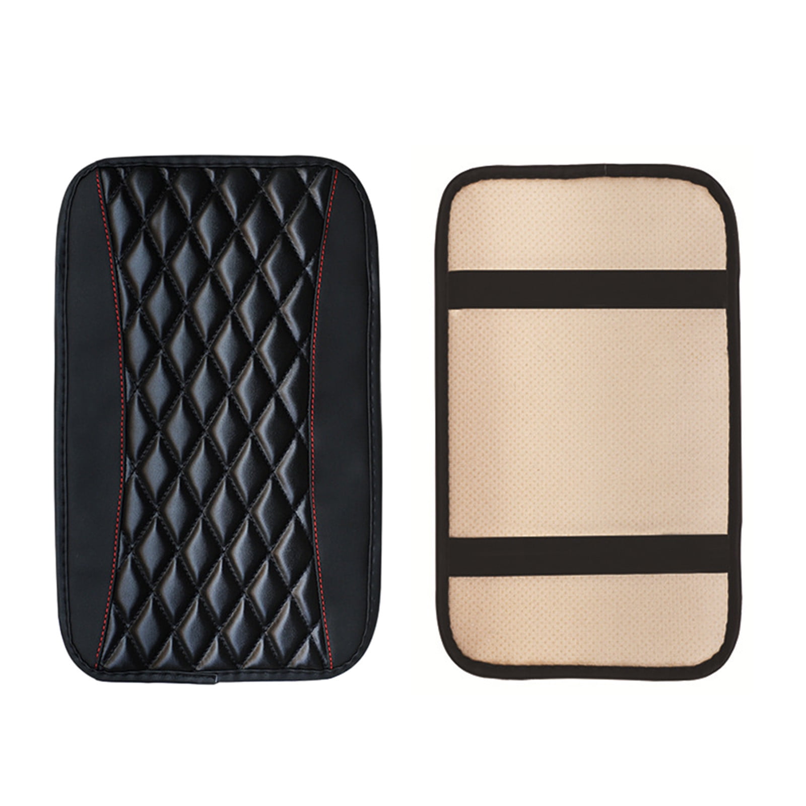 Outoloxit Leather Car Armrest Box Mat, [Universal] - Car Center Console ...