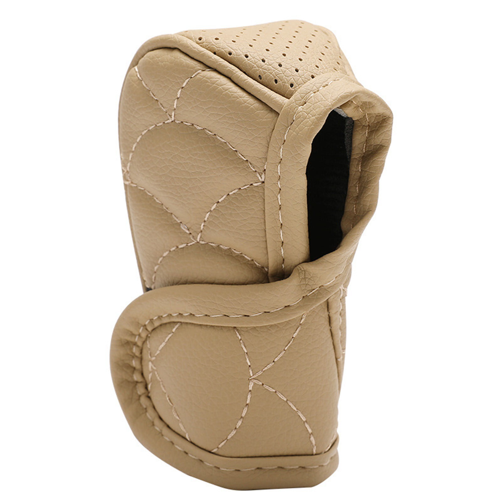 Outoloxit Leather Lattice Pattern Gear Shifter Knob Cover, Auto Car ...