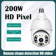Light Bulb Camera WiFi Outdoor Indoor 1080p 360 Degree Panoramic Smart ...