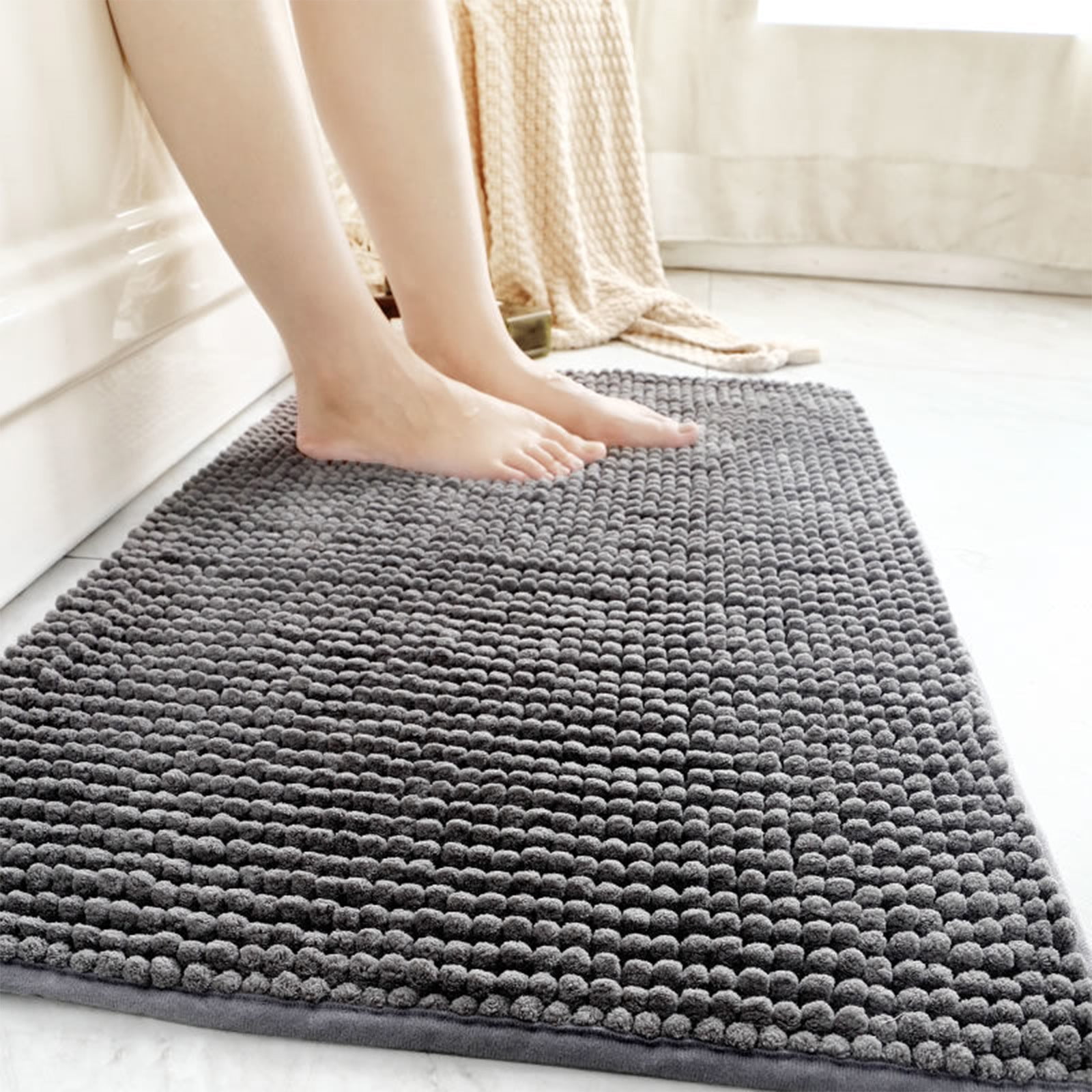 Outoloxit Luxury Bathroom Rugs Soft Absorbent Microfiber Bath Rugs ...