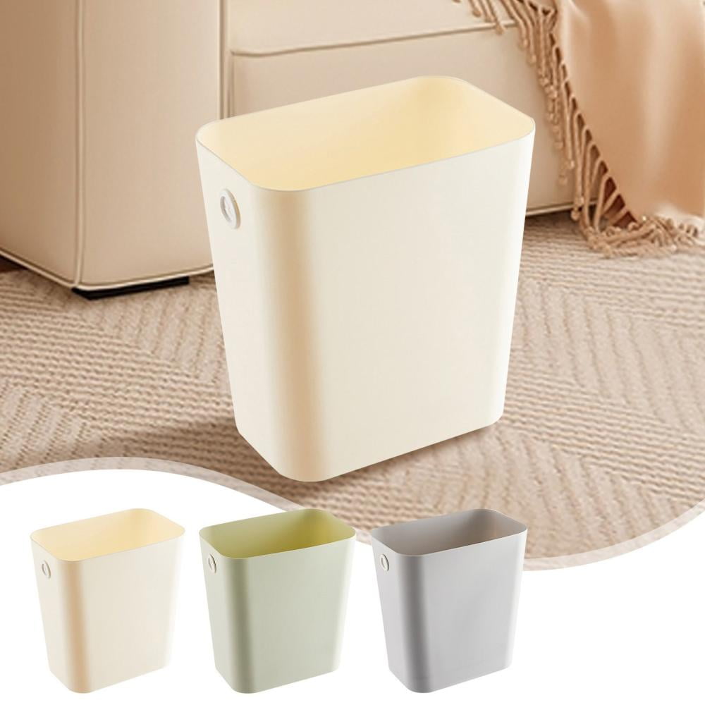 Outoloxit Modern Rectangular Open Top Garbage Can for Kitchen Bathroom ...