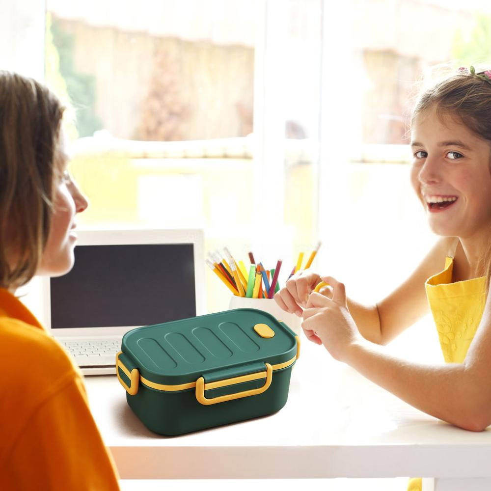 Outoloxit School Supplies, Sealed Two-layer Lunch Box Portable Double ...