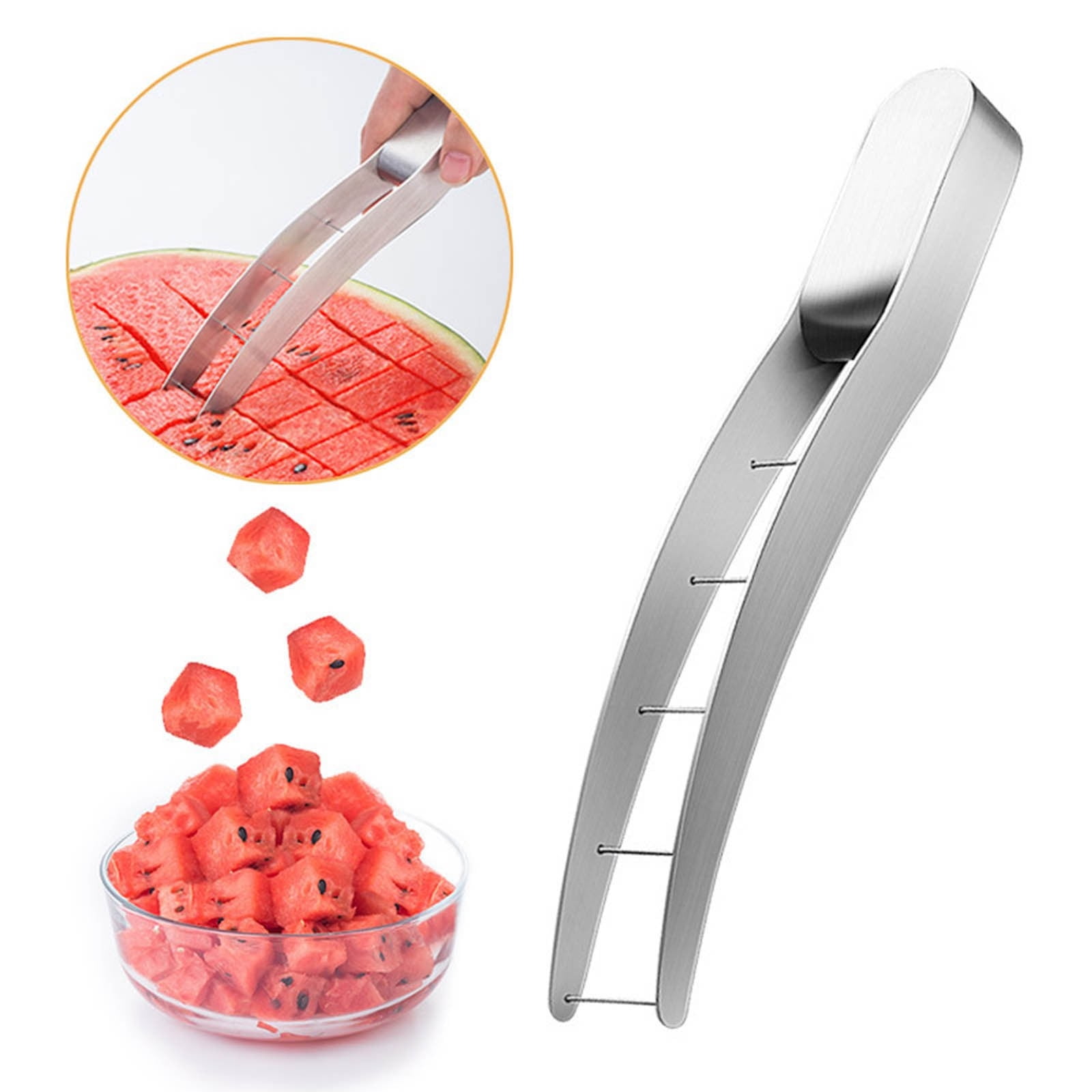 Outoloxit Stainless Steel Watermelon Slicer and Cuber Tool with Easy ...