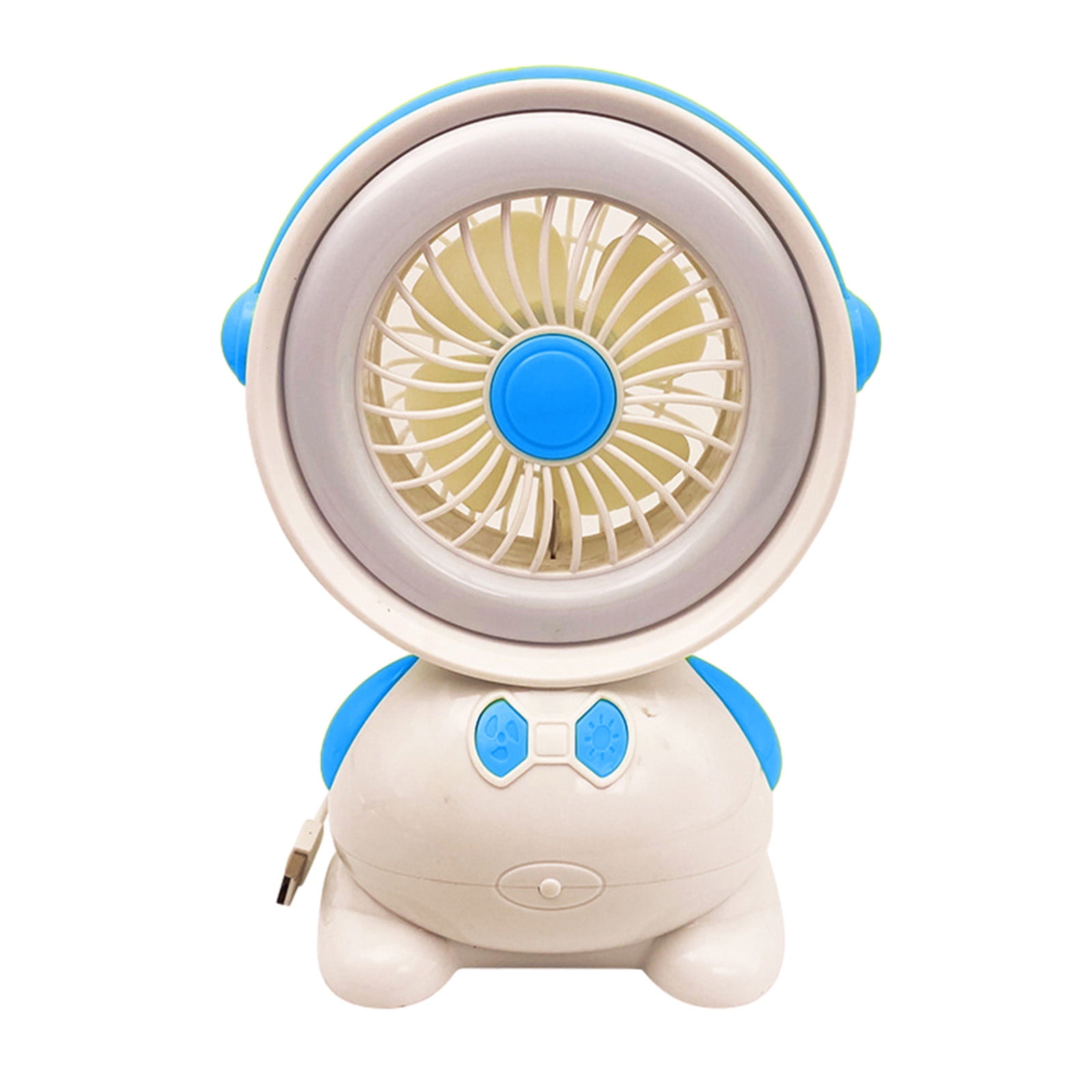 Outoloxit USB Fan with Lights Enclosed Fan Portable Fan Light Hidden ...