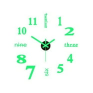 Vaupan Frameless DIY Self-Adhesive Wall Clock, Wall Sticker Creativity ...