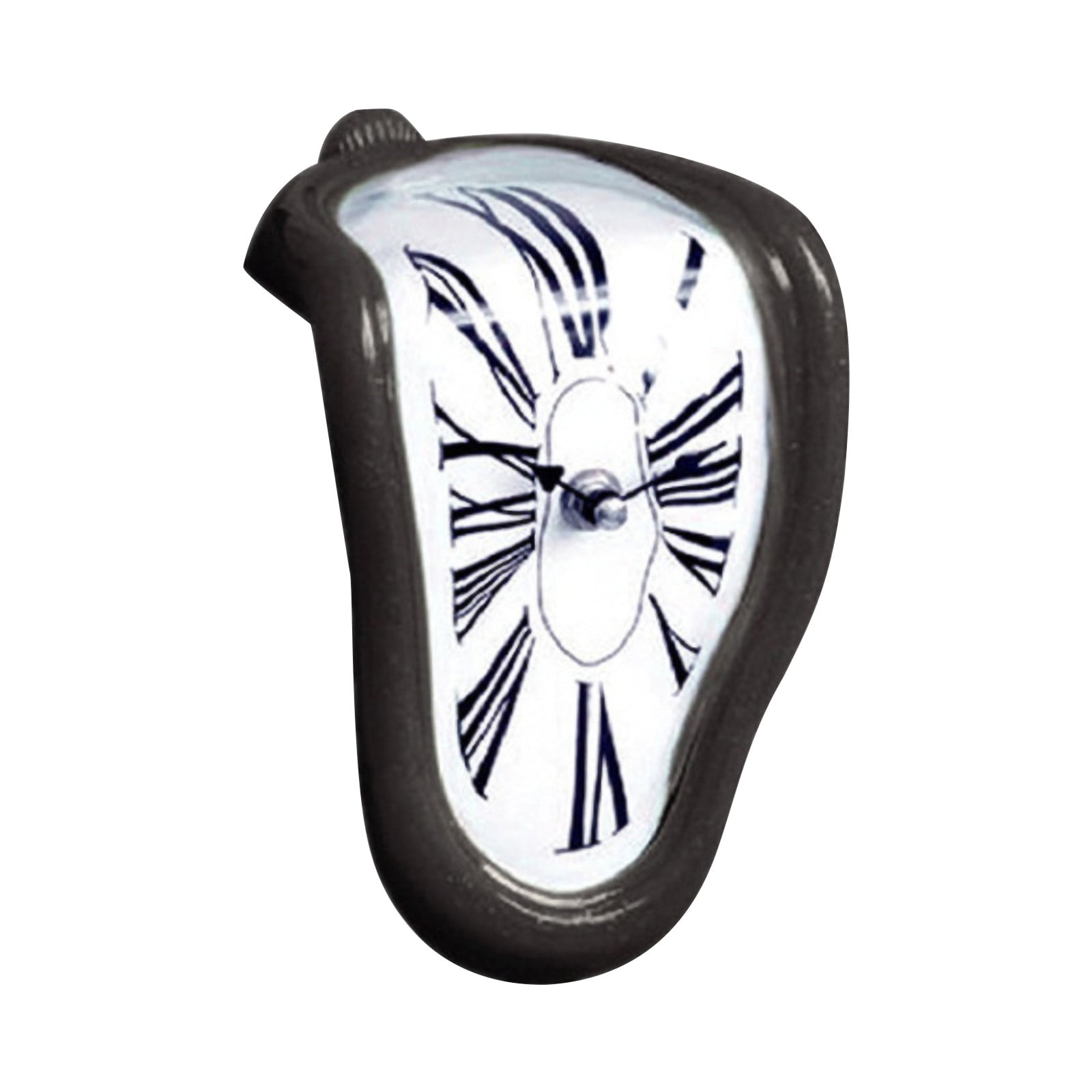 Outoloxit Wall Clock Seat Type Twisted Clock Table Corner Decorative ...