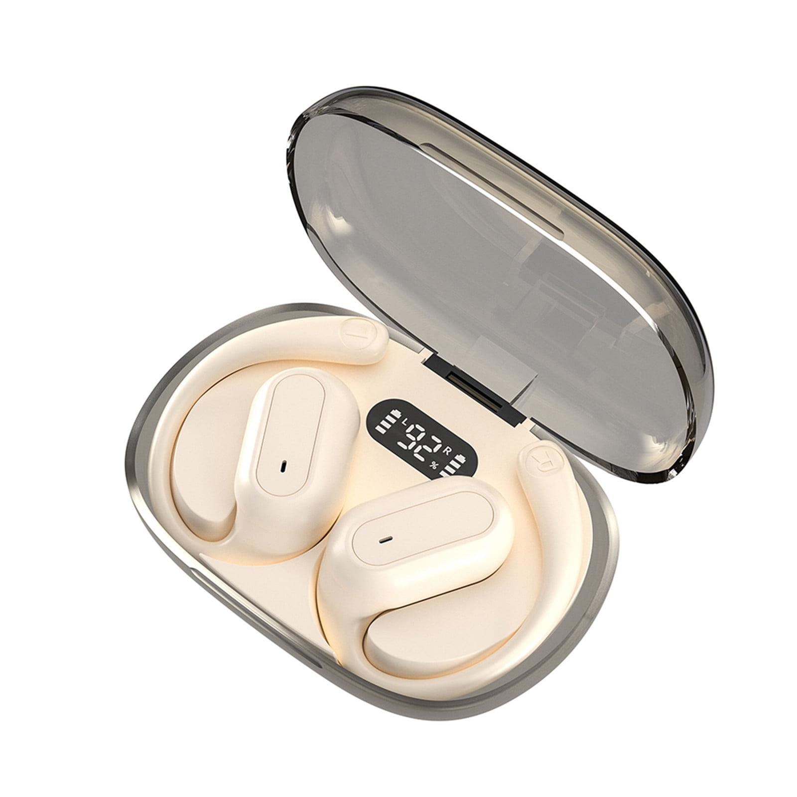 Outoloxit Wireless Earbuds Bluetooth 5.3 Ear Hanging Without Enter Ear ...