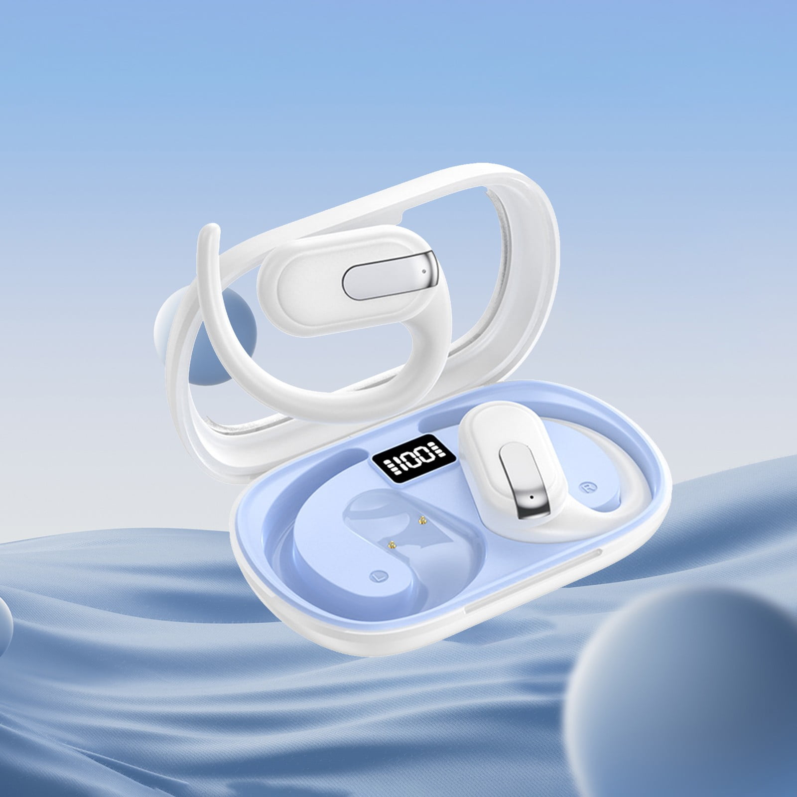 Outoloxit Wireless Earbuds, P100 Ear Mounted Bluetooth 5.3 Wireless ...