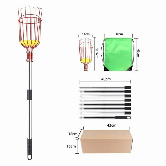 Outopee Telescopic Fruit Picking Pole Extendable Gardening Tool for ...