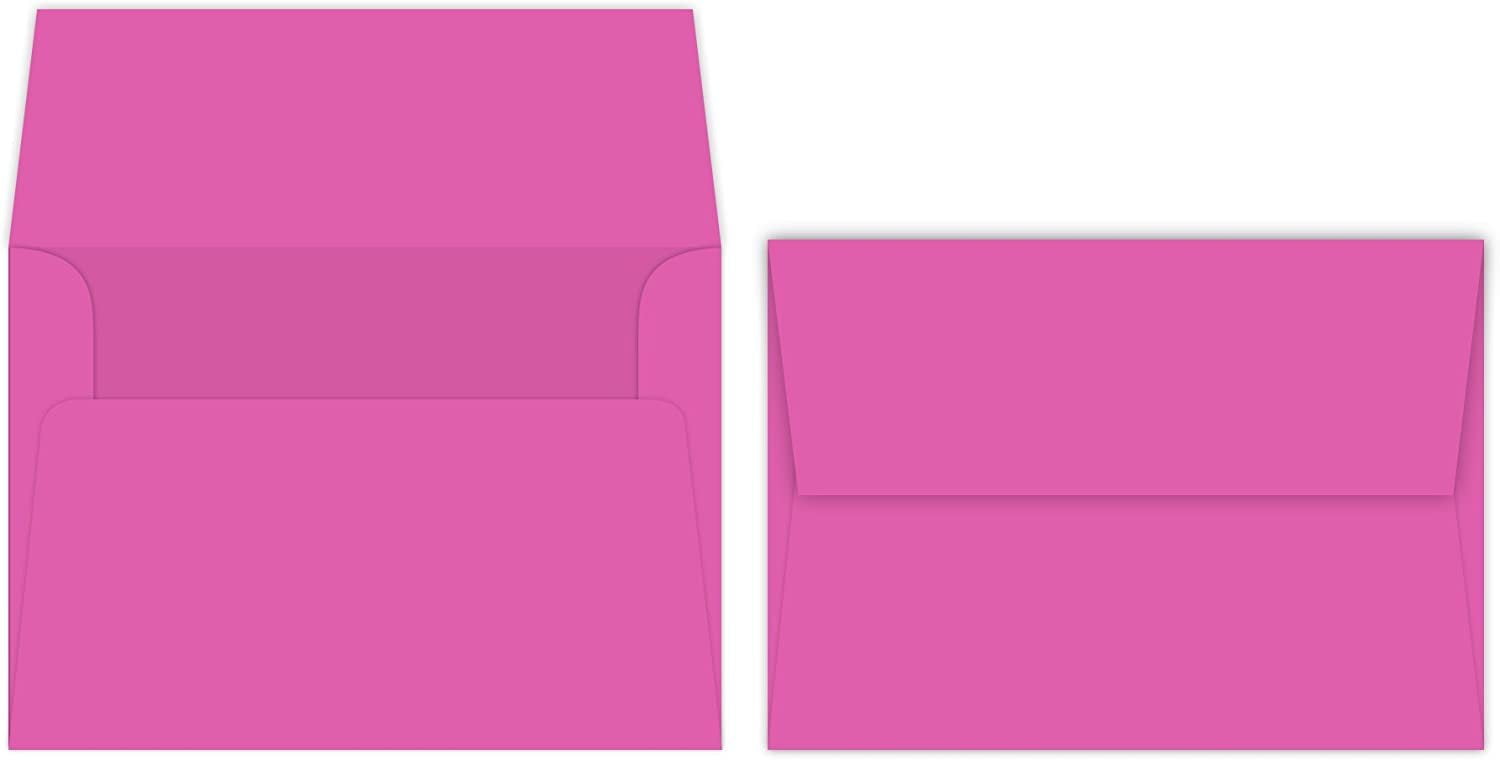 Orchid A7 Bright Color Envelopes - 5 1/4 x 7 1/4 Inches - Perfect for ...