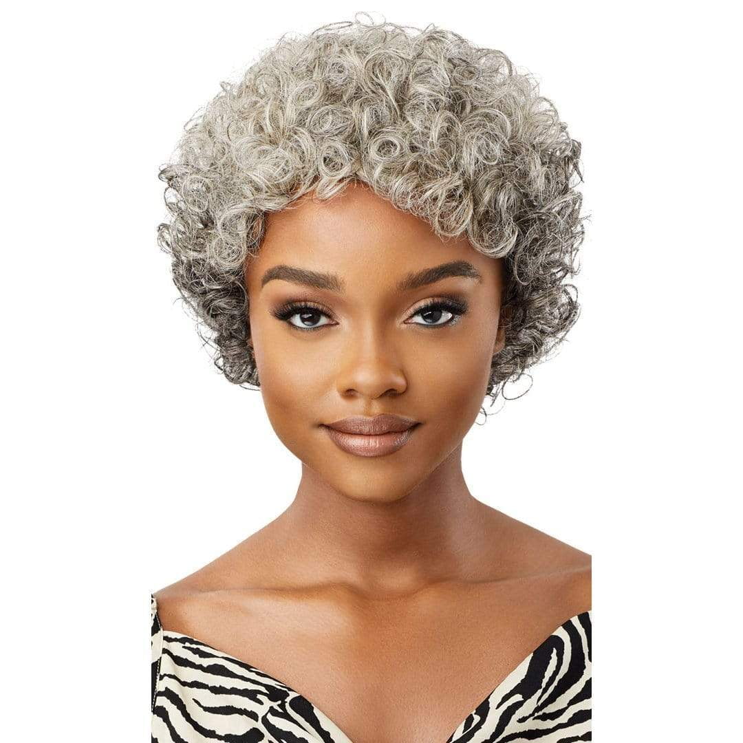Outre 100% Human Hair Fab Fly Gray Glamour Full Cap Wig - Veronica ...