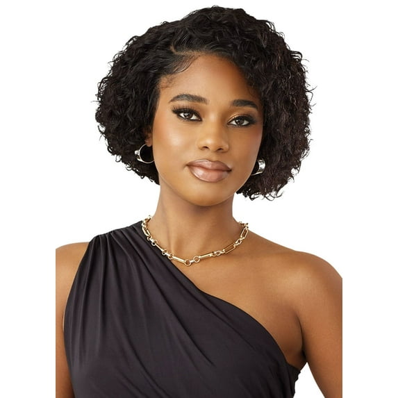 Outre 13X4 Human Hair Virgin Deep Bob Glueless Lace Frontal Wig ...