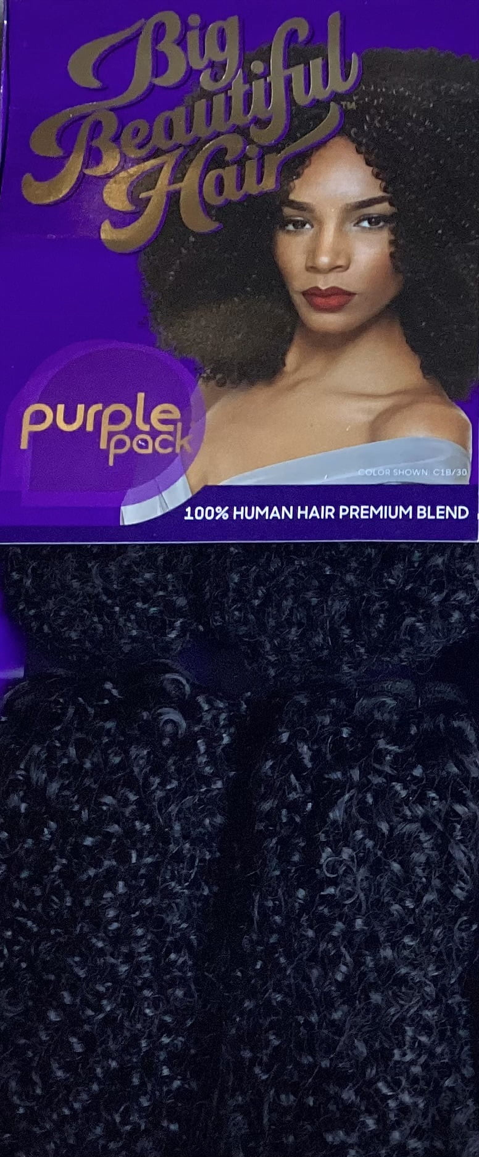 Outre Big Beautiful Hair Human Hair Blend Weave Premium Purple Pack 1 ...