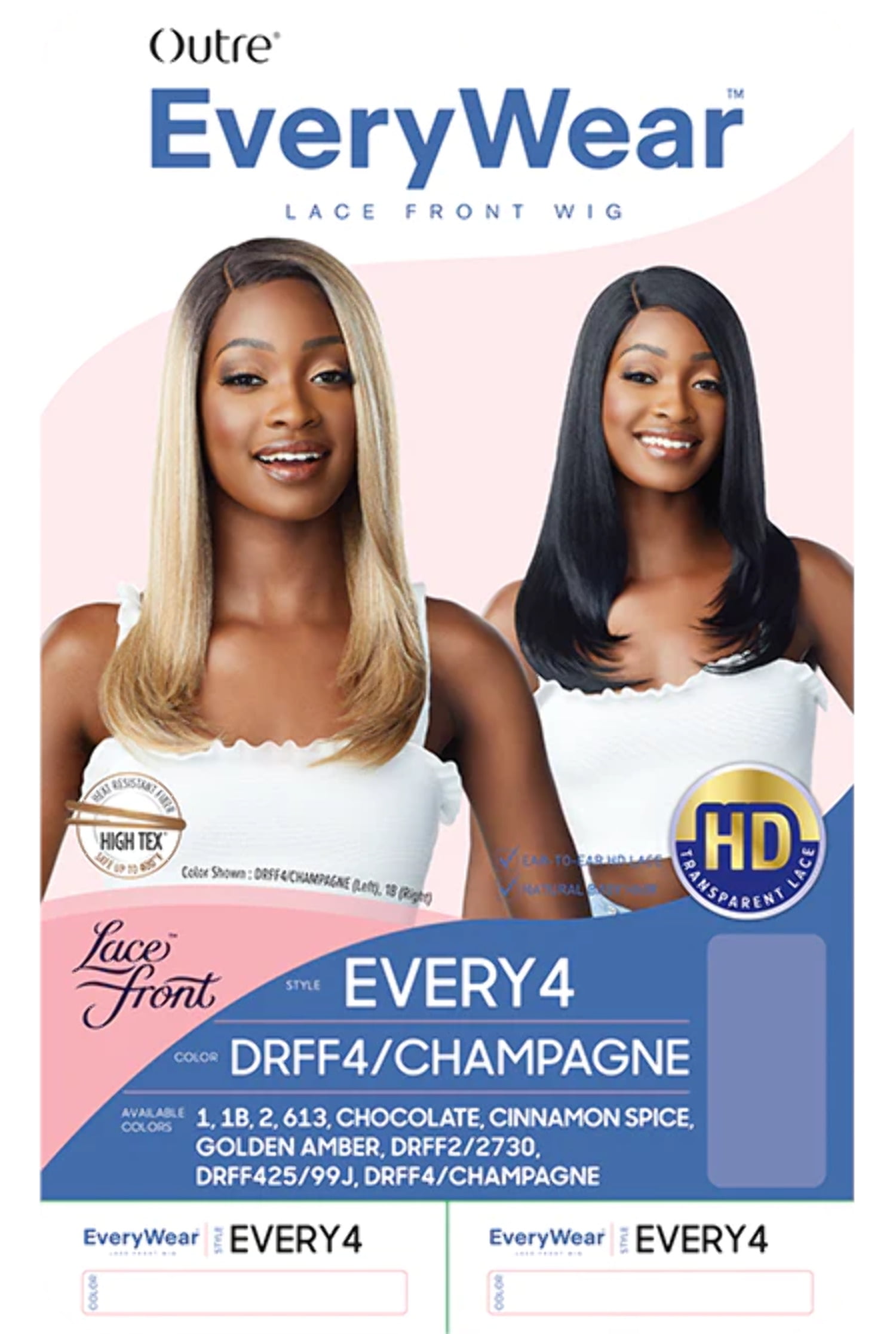Outre Everywear Ear to Ear HD Lace Synthetic Wig- Every4 - Walmart.com