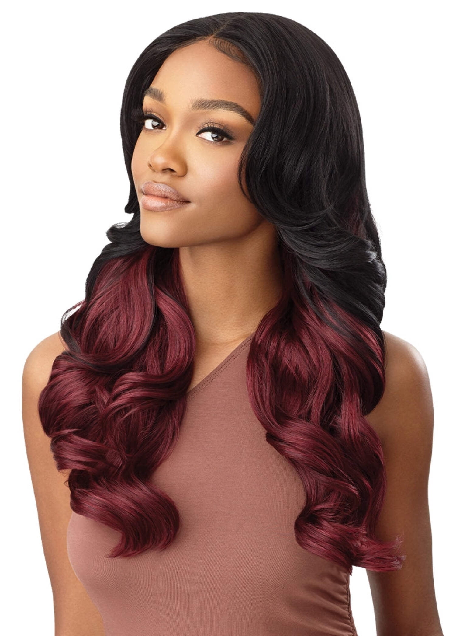 Outre HD Lace Front Wig Color Bomb Yavanna (1B/PK425) - Walmart.com