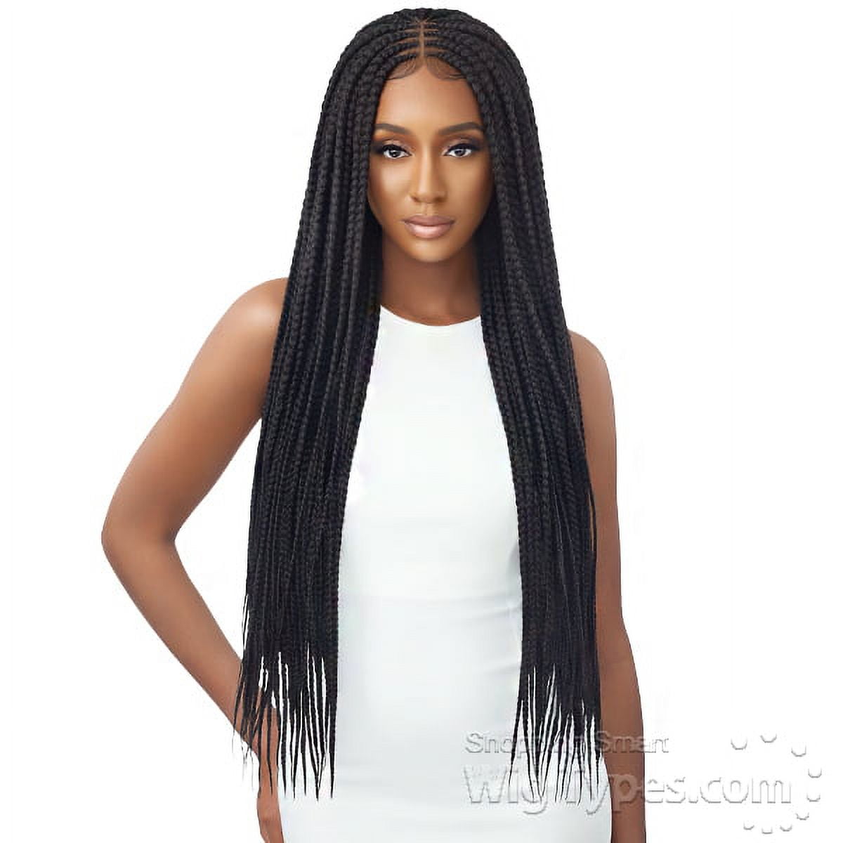 Box Braids With Color In The Front