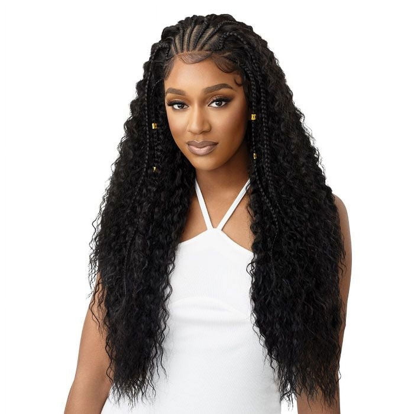 Outre HD Pre-Braided Lace Frontal Wig 13X4 Stitch Braid Ripple Wave 30 ...