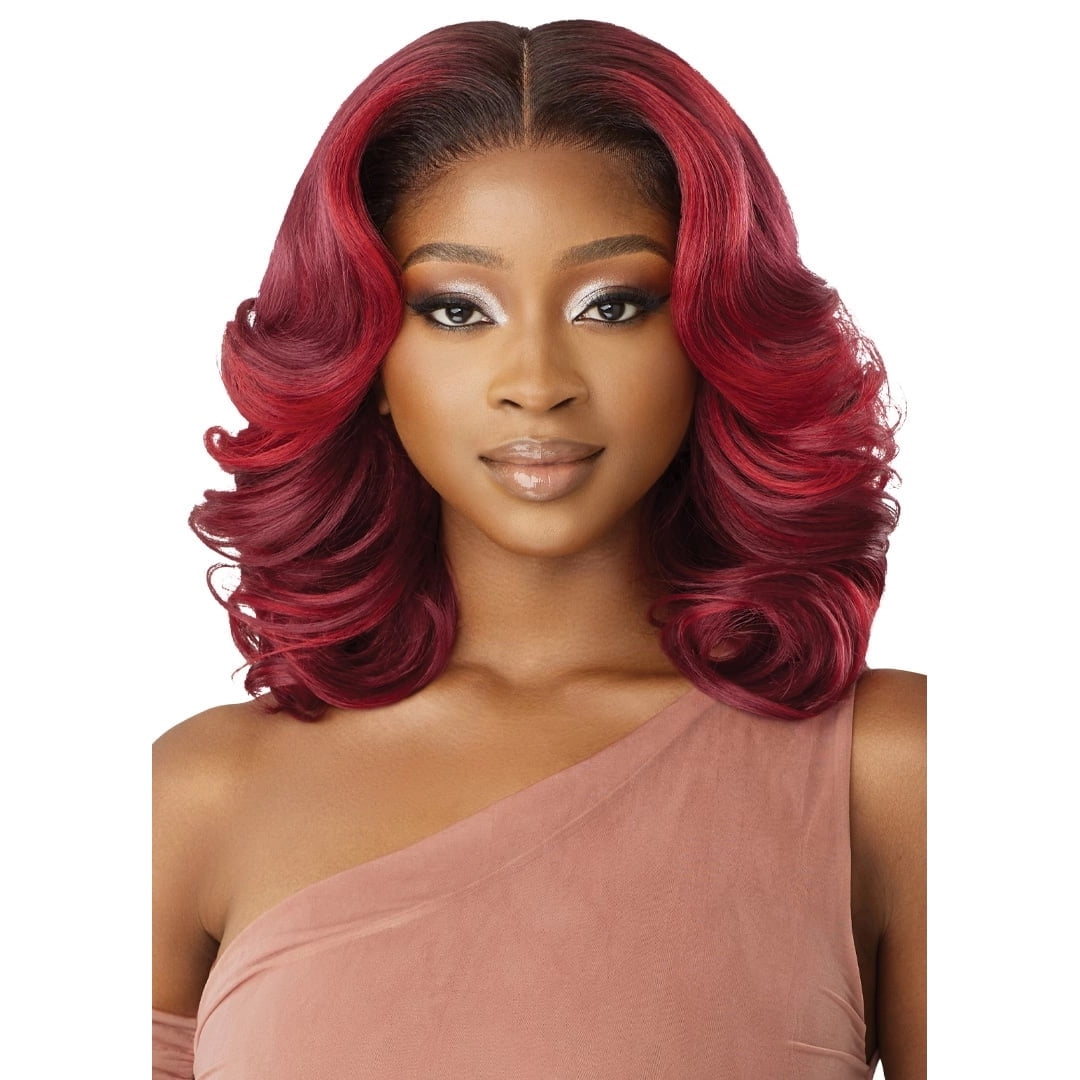 Outre Human Hair Blend 5X5 Lace Closure Wig - Hhb-Body Wave 16" (Color ...