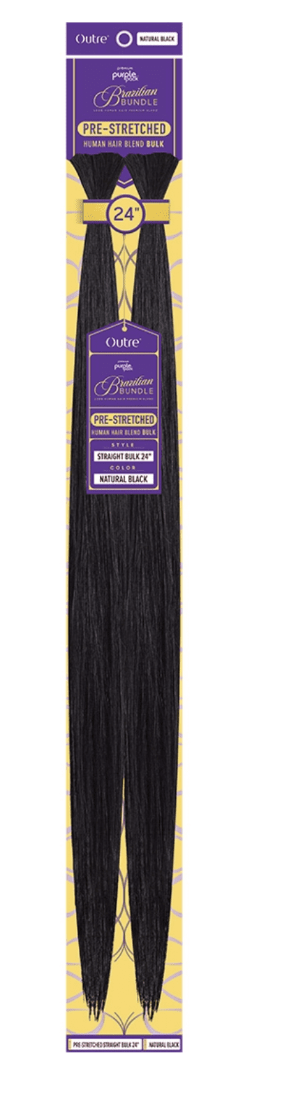 Outre Human Hair Blend Braids Premium Purple Pack Brazilian Bundle Pre ...
