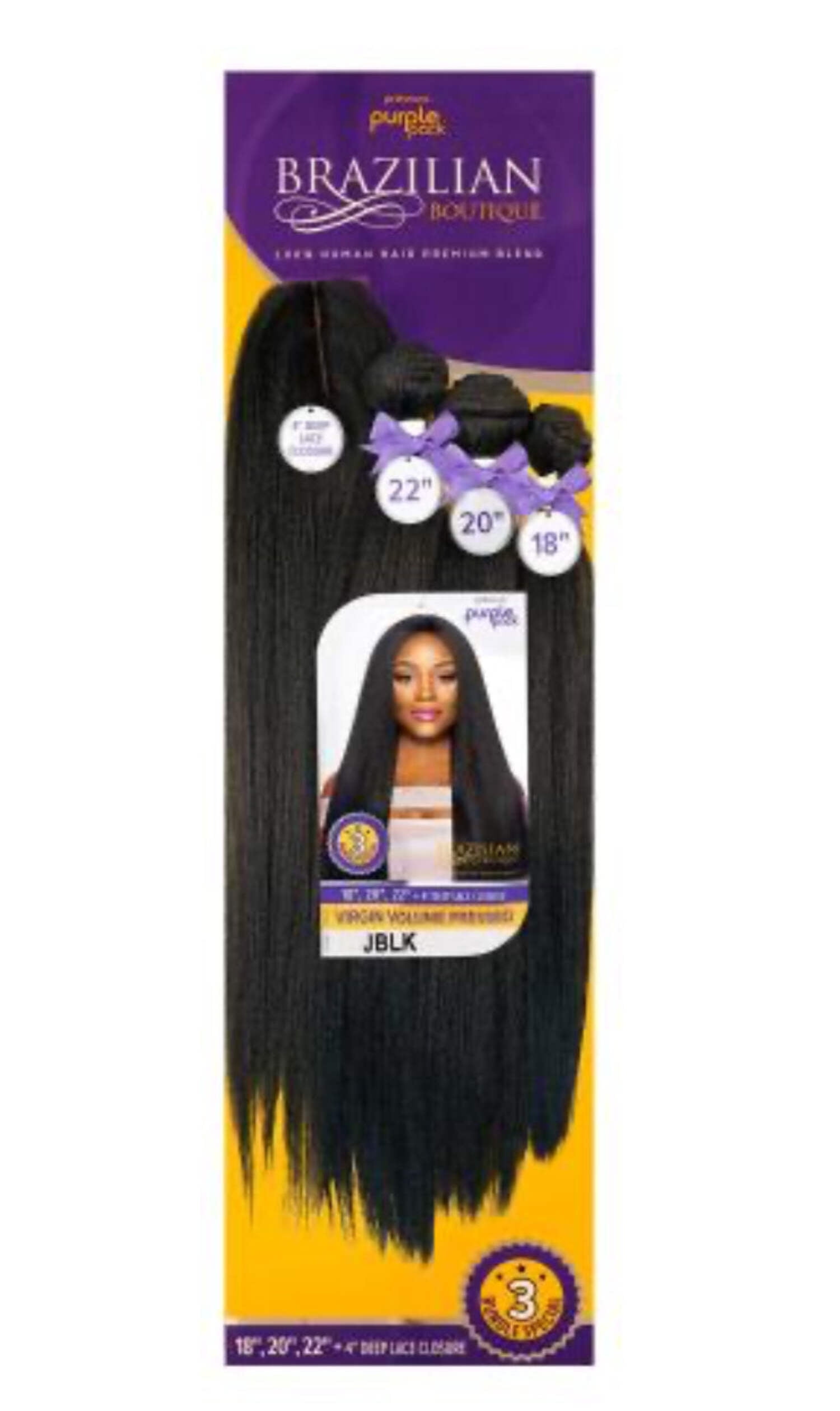 Outre Human Hair Blend Weave Premium Purple Pack - Walmart.com