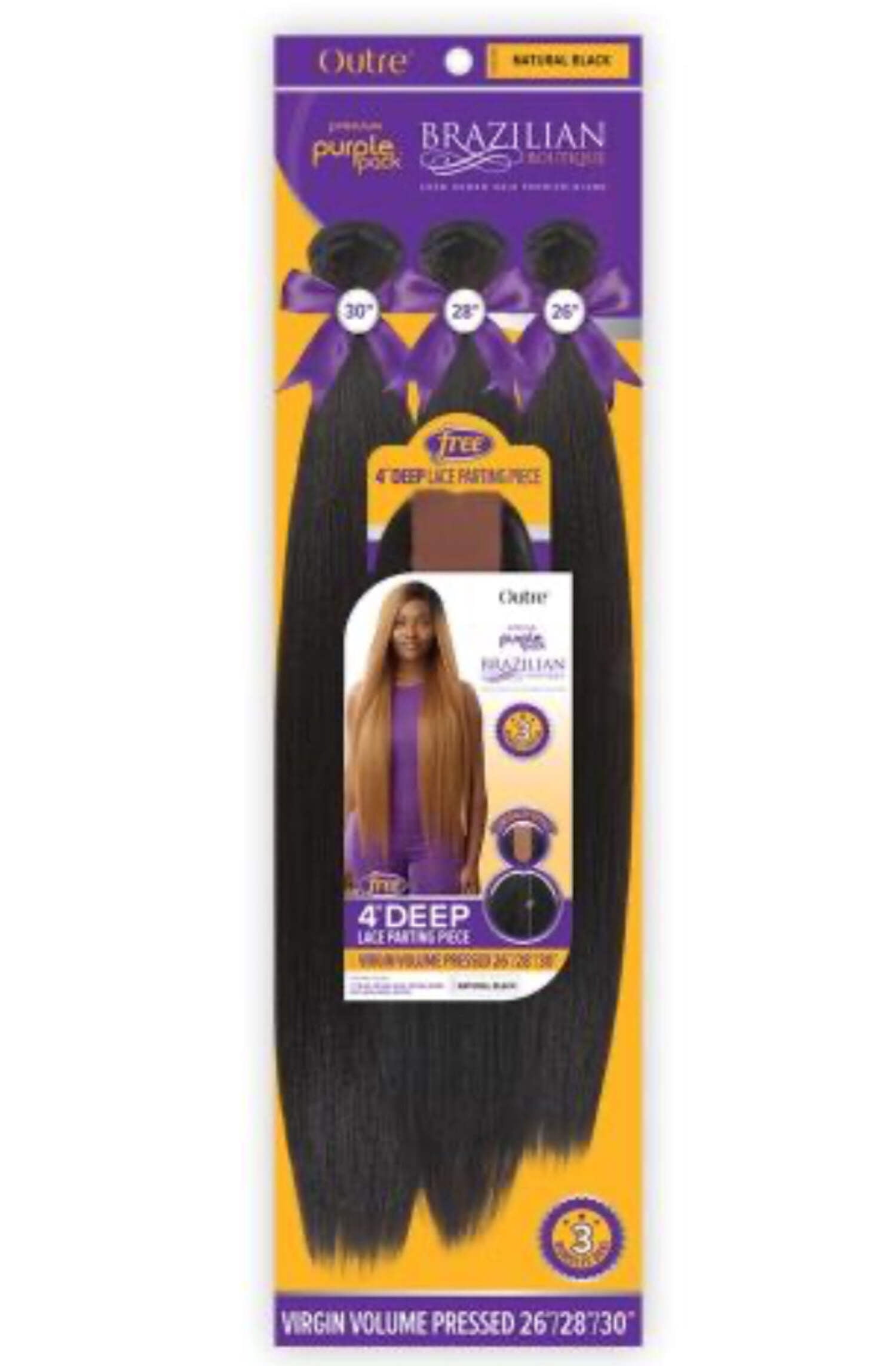 Outre Human Hair Blend Weave Premium Purple Pack - Walmart.com