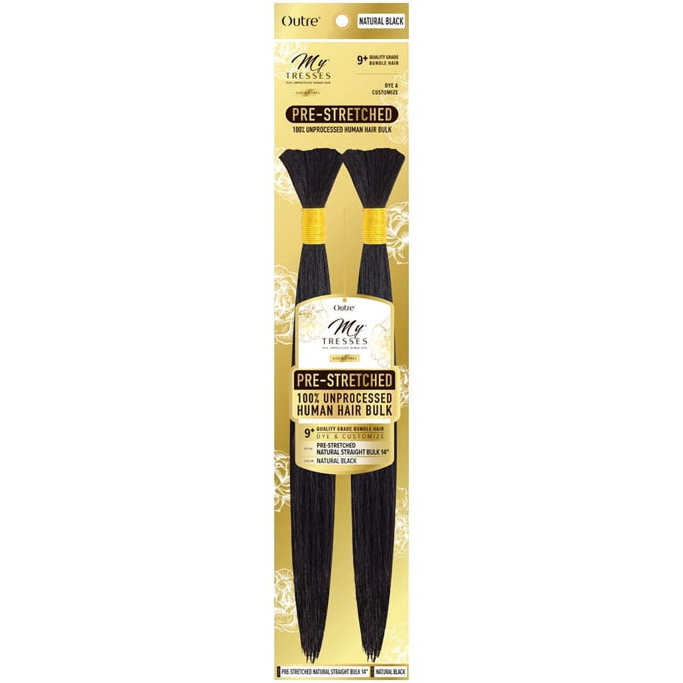 Outre Mytress Gold Label 100% Human Hair Braid - PRESTRETCHED NATURAL ...