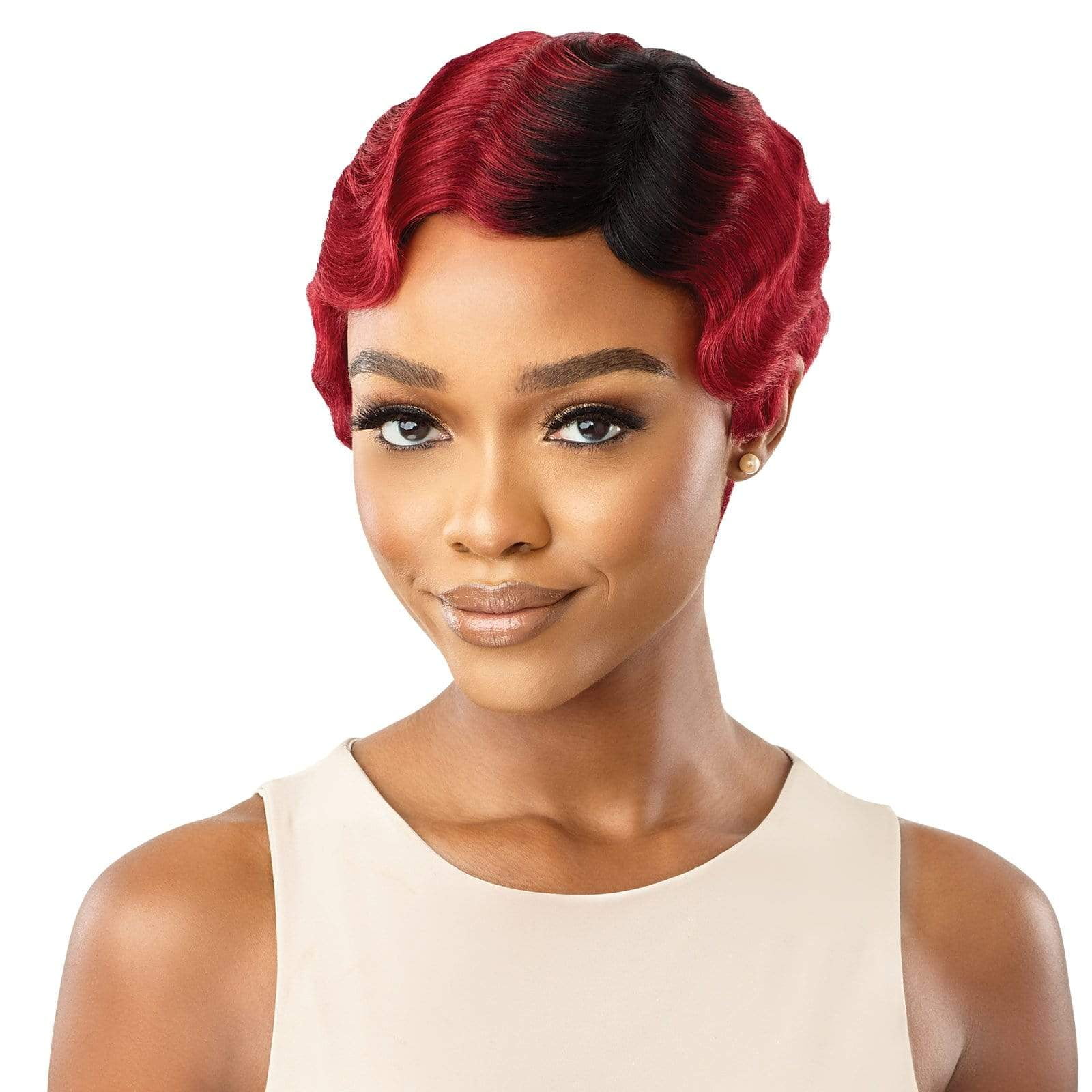 Outre Premium Human Hair Duby Wig - AMORA (DRBURGUNDY) - Walmart.com