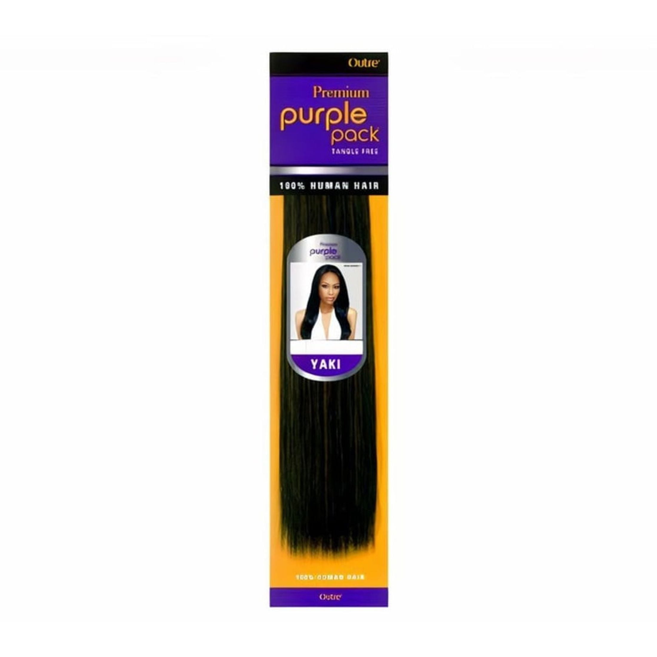 Outre Premium Purple Pack Yaki 100% Human Hair 10" - Walmart.com