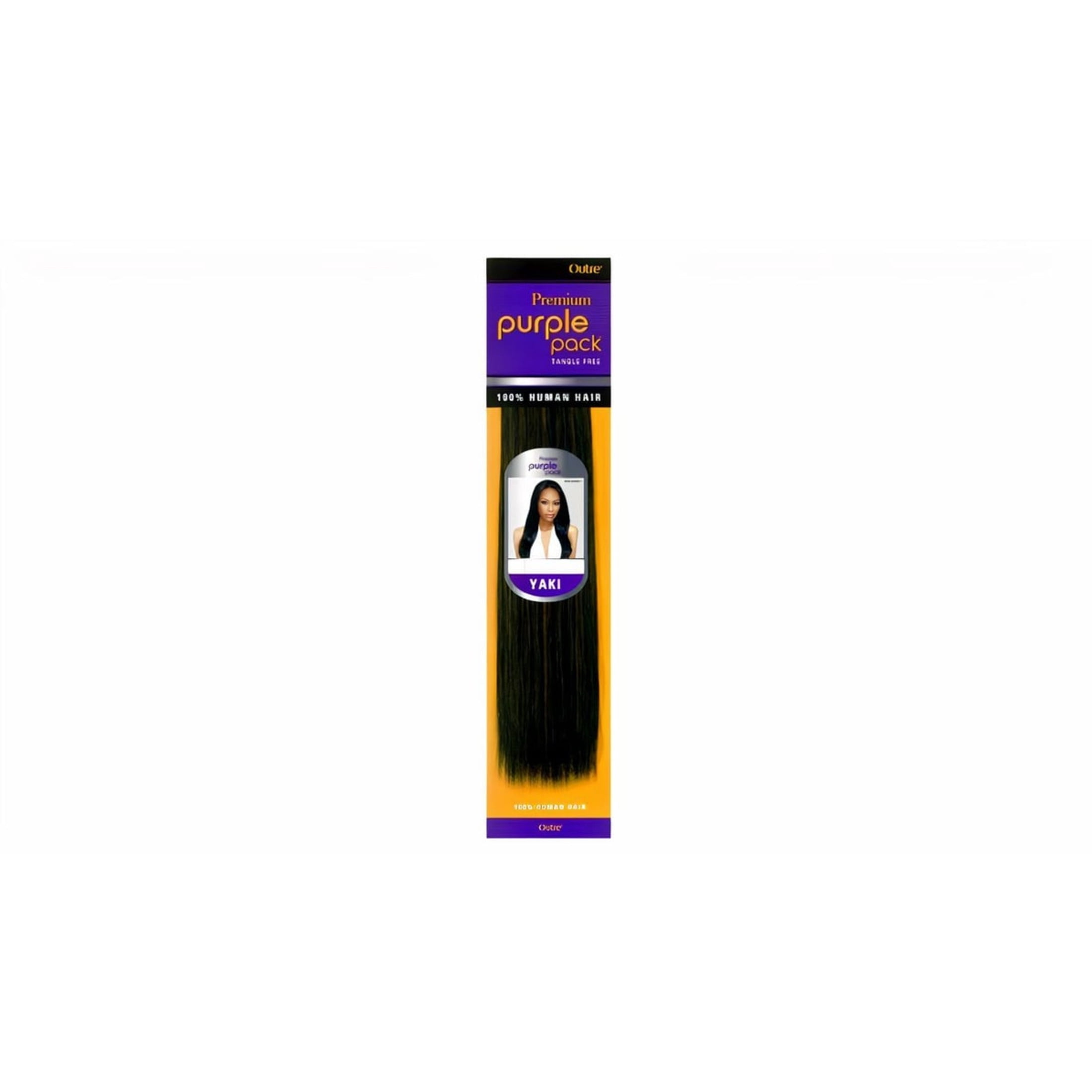 Outre Premium Purple Pack Yaki 100% Human Hair 10" - Walmart.com