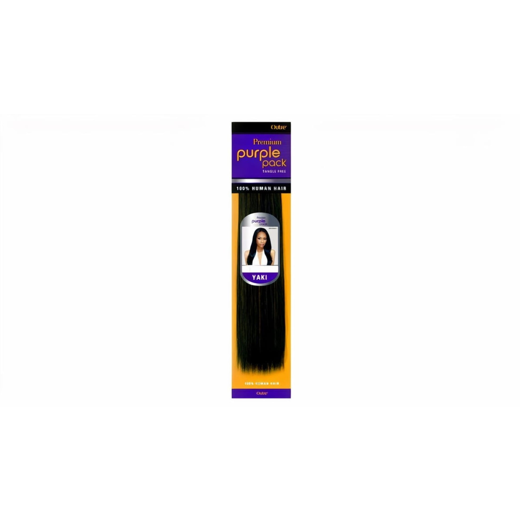 Outre Premium Purple Pack Yaki 100% Human Hair 8" - Walmart.com