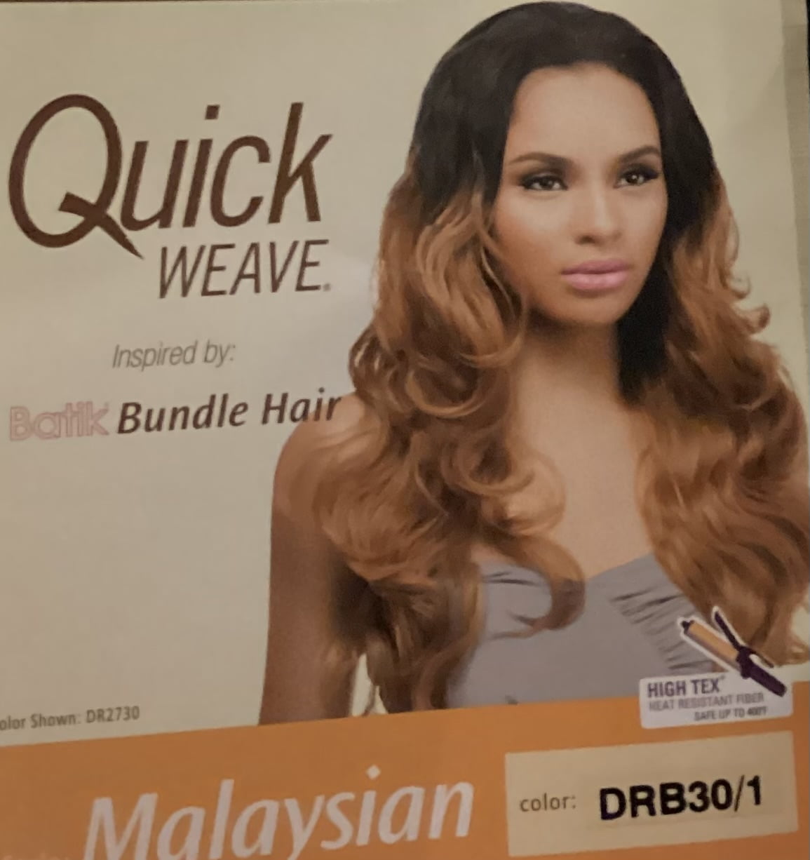 Outre Quick Wig Batik Malaysian Bundle Hair - Color # DRB30/1 - Walmart.com