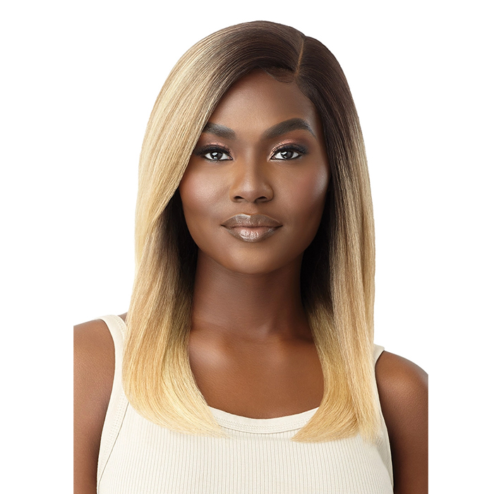 Outre Synthetic Hair HD Lace Front Wig - NAT YAKI 18" (Color:2 DARK ...