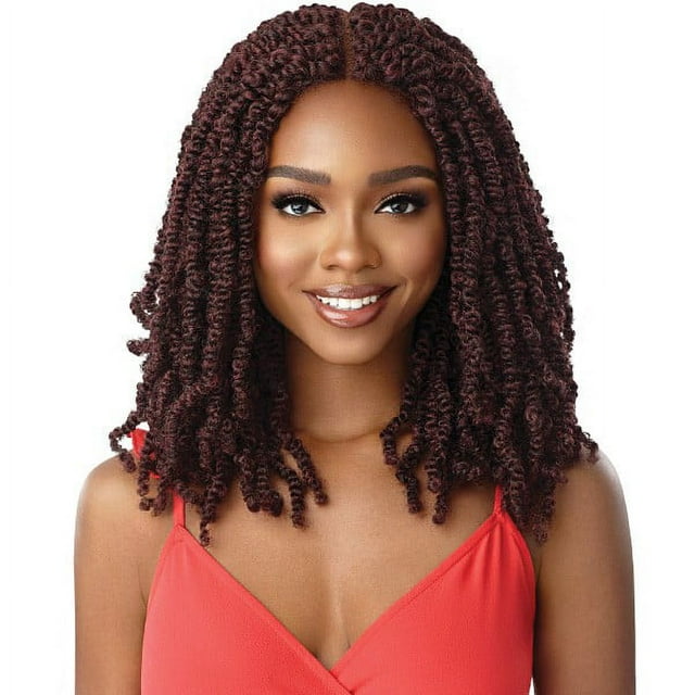 Outre X-Pression Twisted Up Lace Front 4X4 Braid Wig Wavy Bomb Twist 18" (613) - Walmart.com
