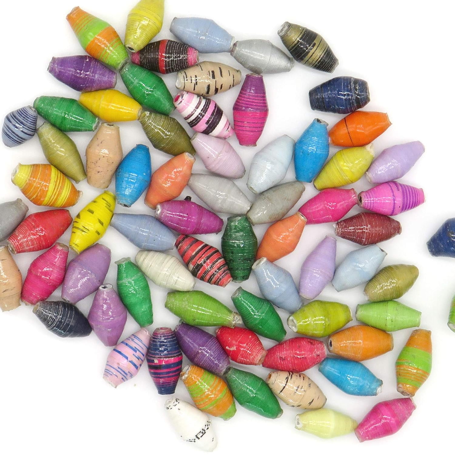 Outreach Uganda Hand Rolled Paper Beads for Jewelry Making - Bulk ...