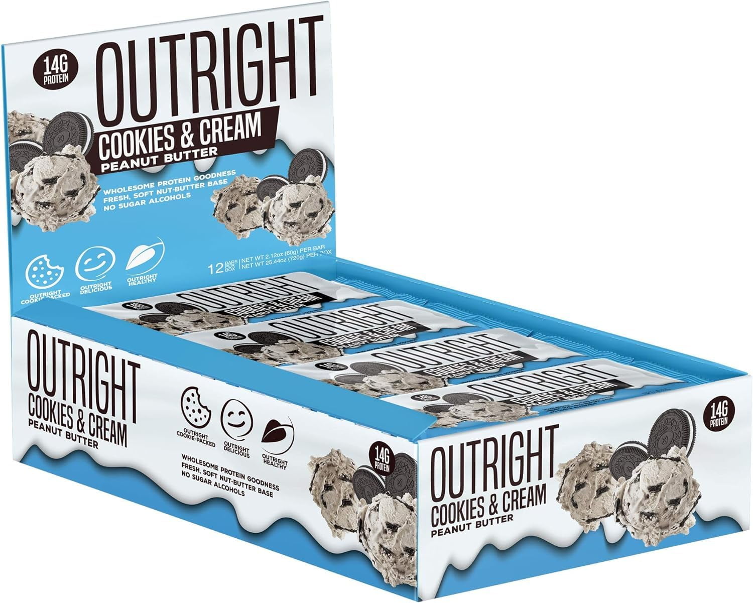 Outright Bars -TRDN Cookies & Cream Peanut Butter - Whole Food Protein ...
