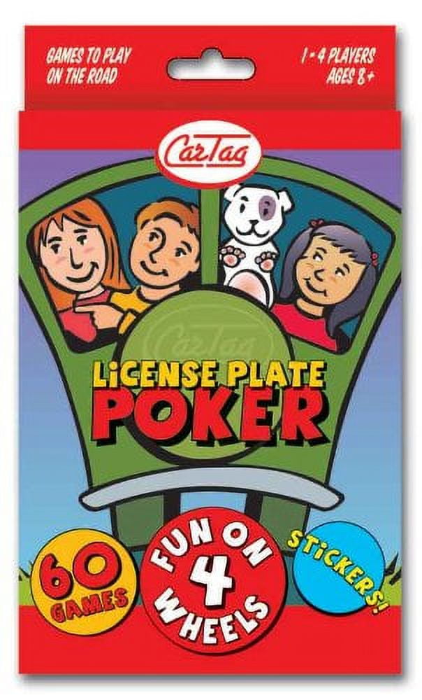 Outset Media 19103 Car Tag License Plate Poker Game - Walmart.com