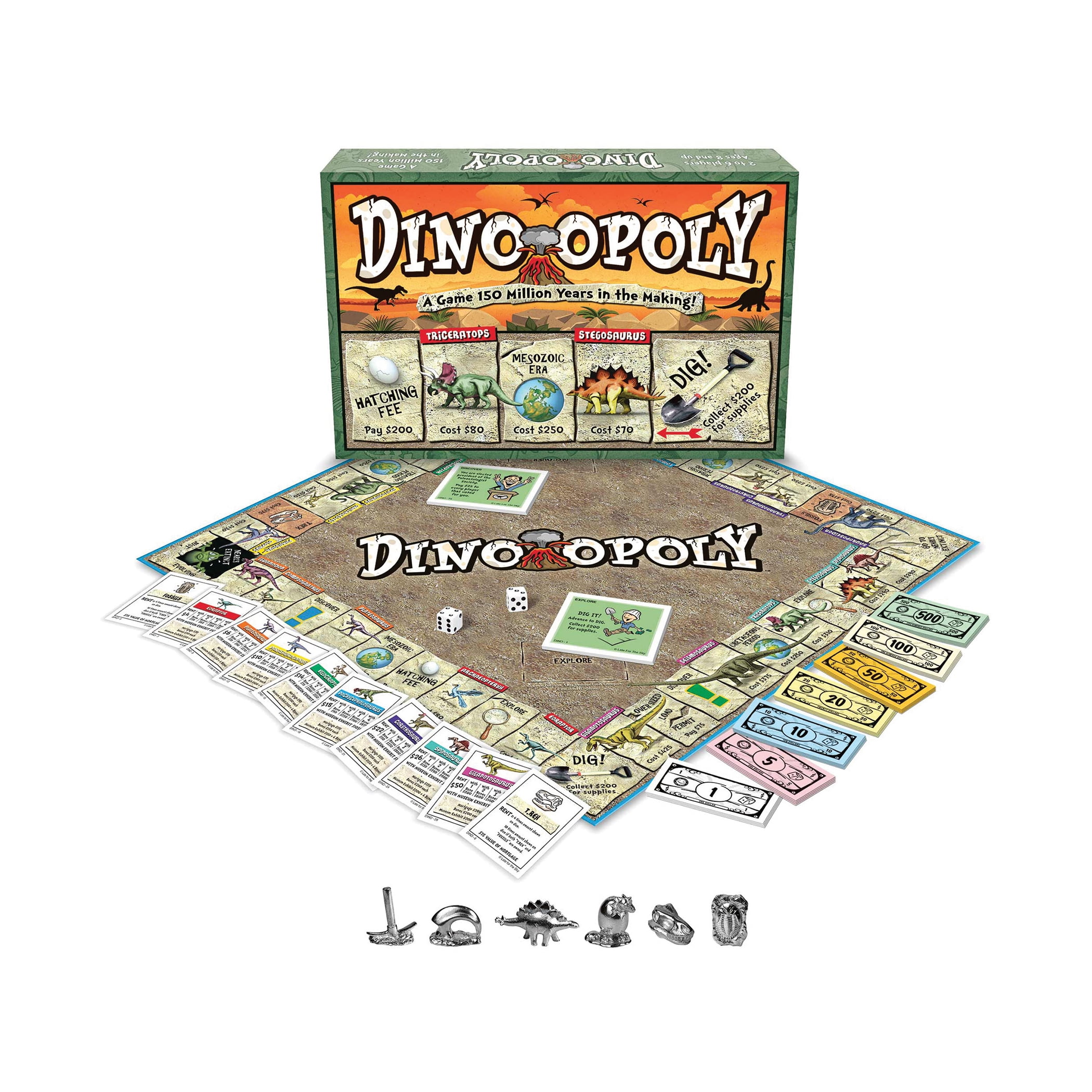 Outset Media Dino-Opoly Board Game - Walmart.com