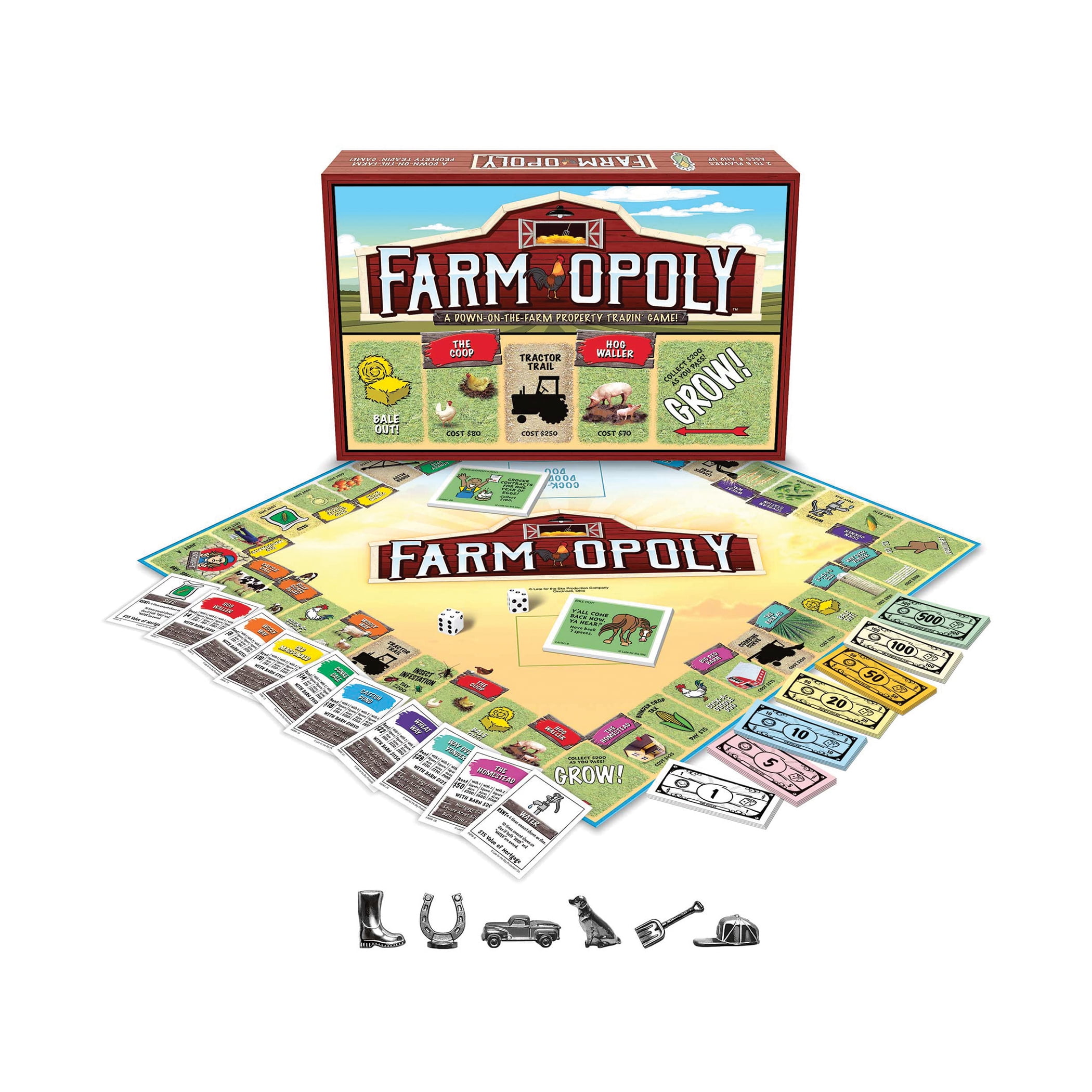 Outset Media Farm-Opoly Board Game - Walmart.com