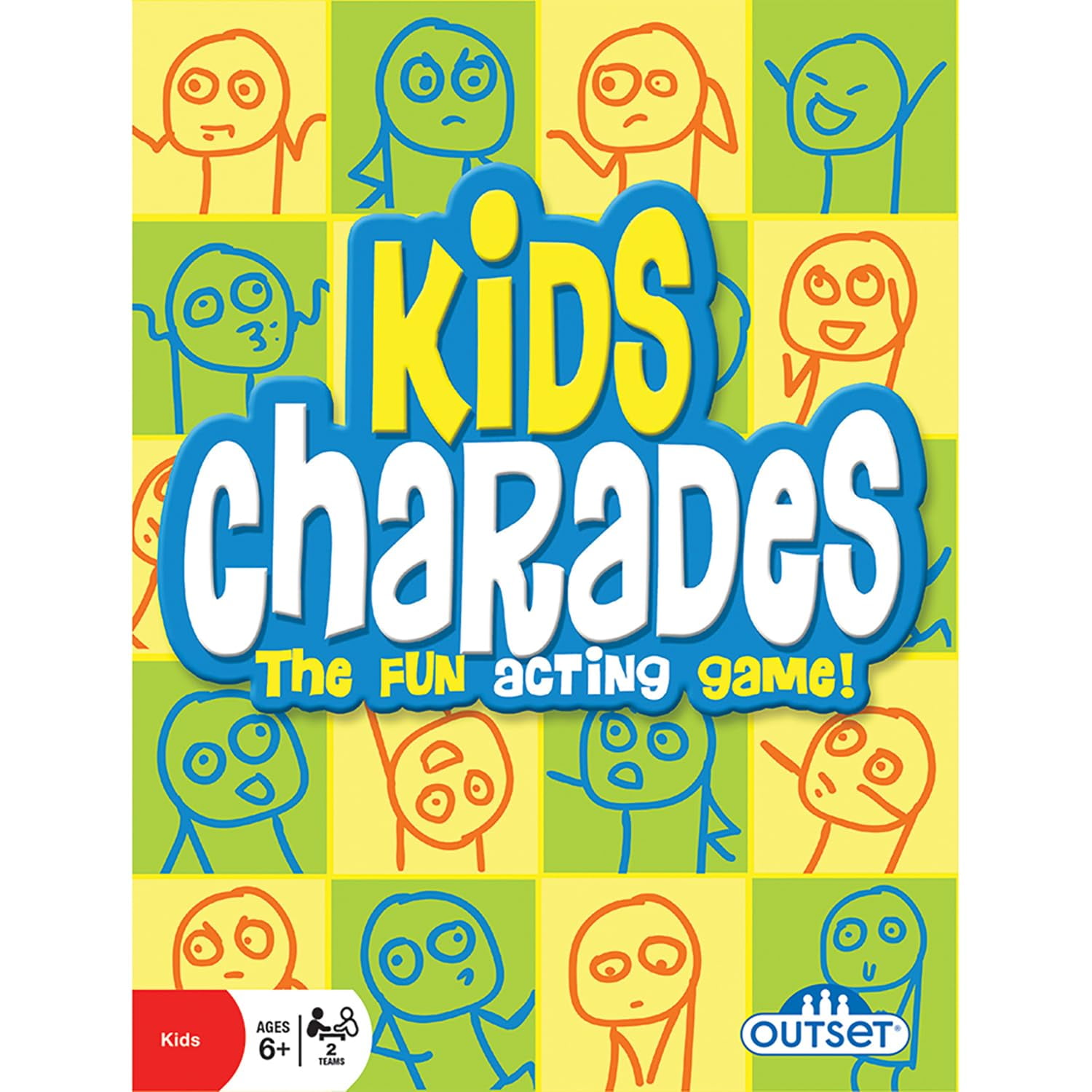 Outset Media: Kids Charades SSF20 (New Box Size) - 300 Charades, Act-It ...