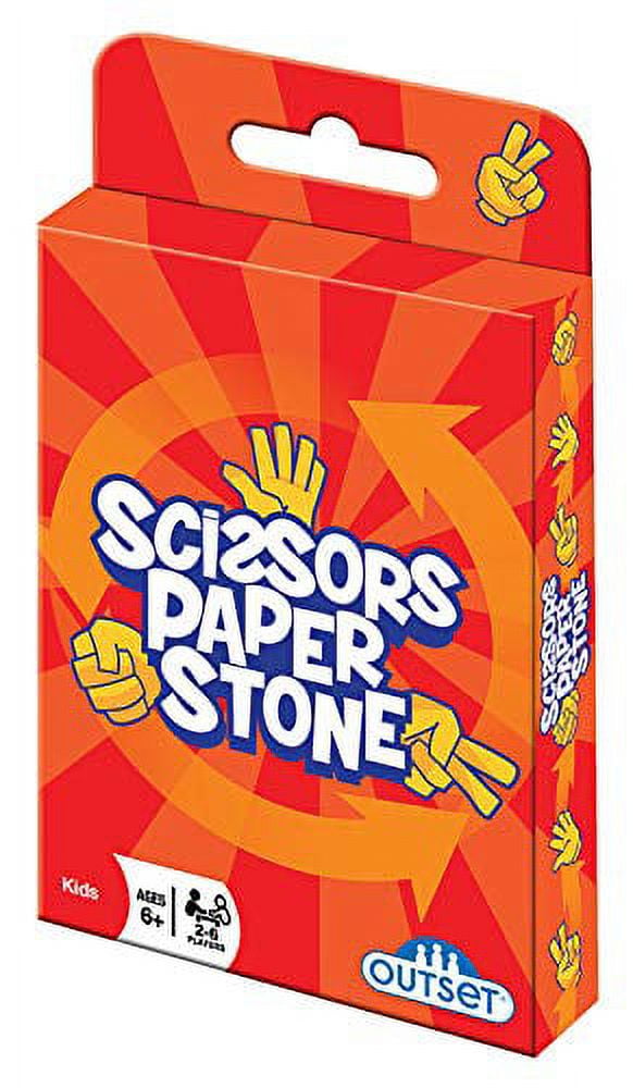 Outset Media, Scissors Paper Stone Card Game - Walmart.com