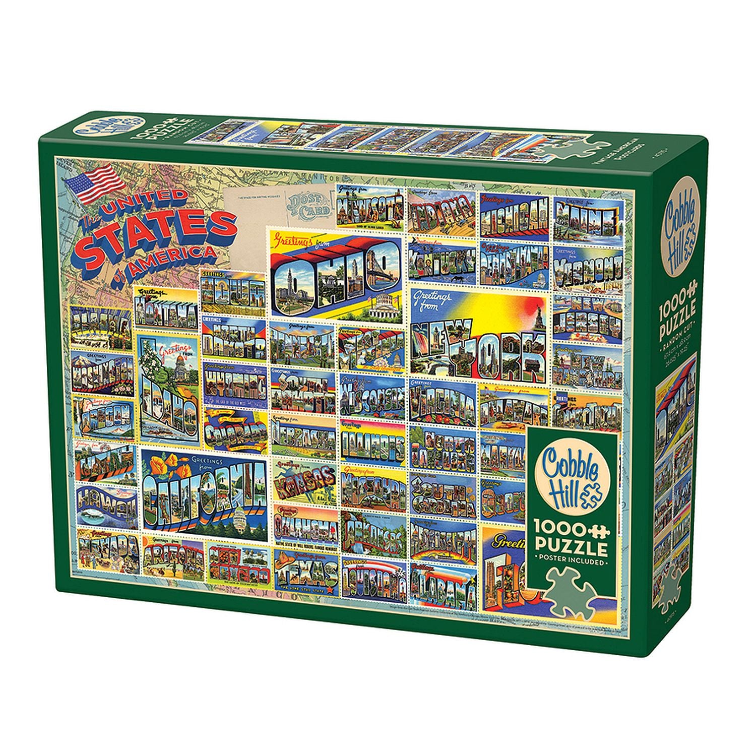 Outset Media, Vintage American Postcards 1000 Piece Puzzle - Walmart.com