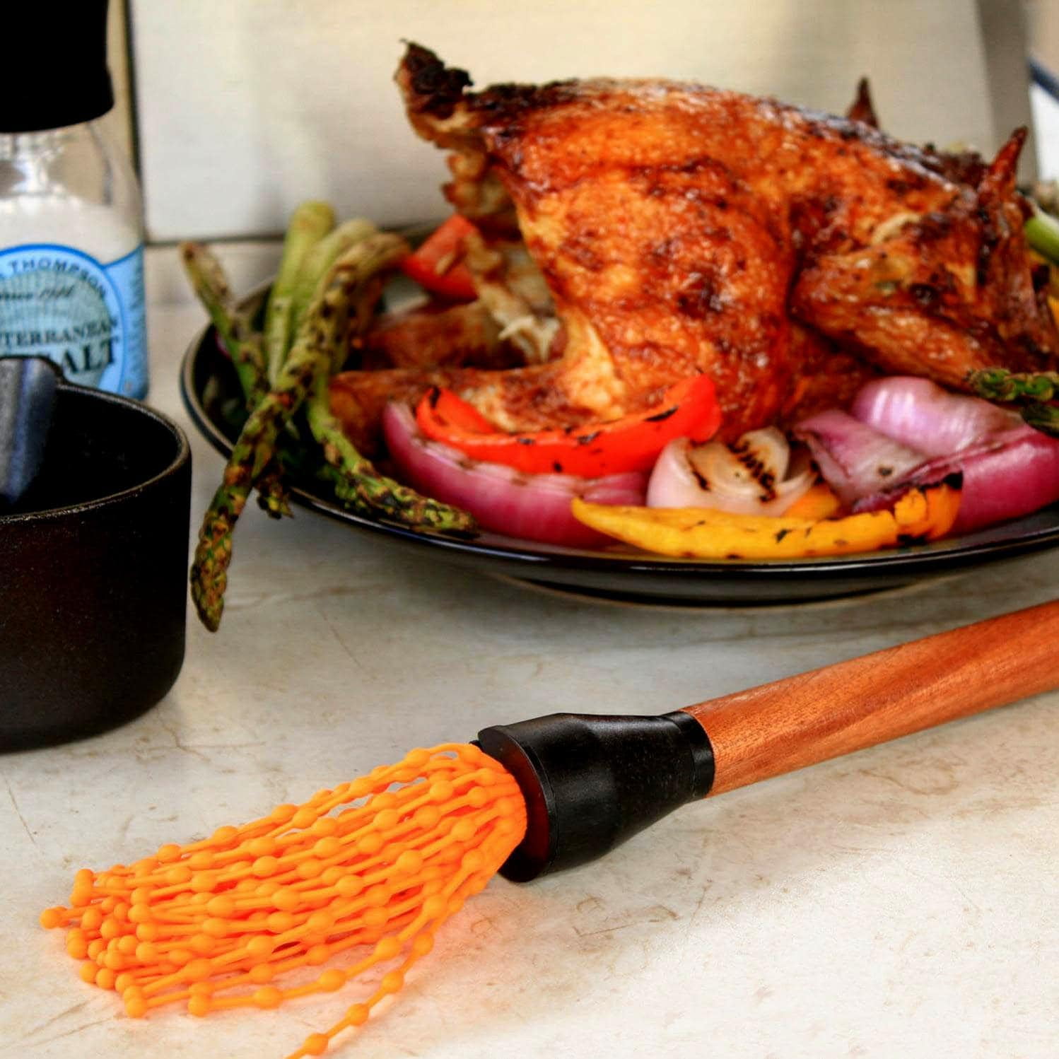 Outset Rosewood Silicone Sop Mop with Removable Twist-Off Head ...