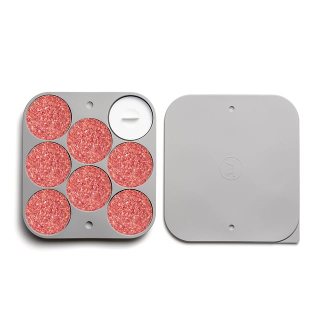 Outset Silicone Hamburger Holder, Burger Press and Storage Tray with ...