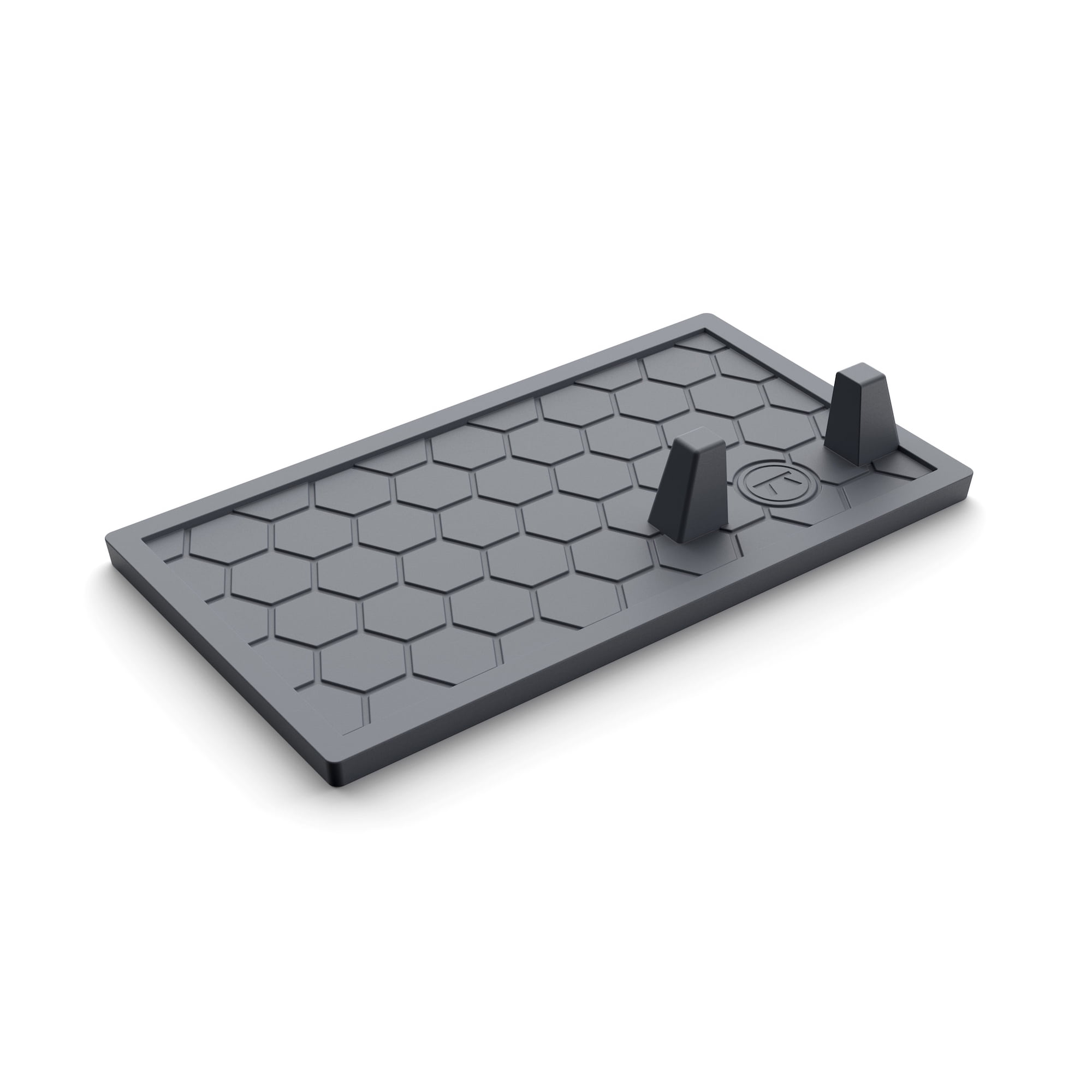 Outset Silicone Grill Mat Utensil Holder With Tong Station, 9.5" x 6 ...